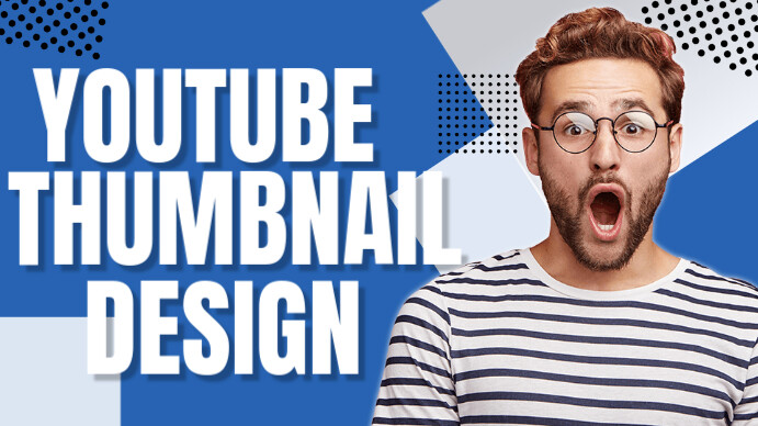 Professional Blue Youtube Thumbnail Templat | PosterMyWall