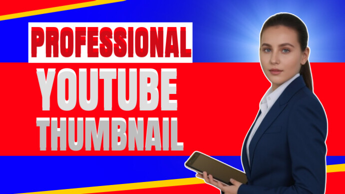 Copy of Professional Blue Youtube Thumbnail | PosterMyWall