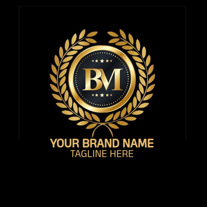 Professional Bm Luxury Brand Logo Design Logo Template | PosterMyWall