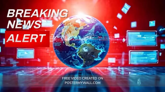 Professional Breaking News Background Presen Template | PosterMyWall