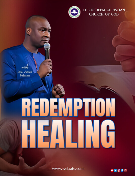 Professional Brown Background Maximalist Redemption Healing Church ...