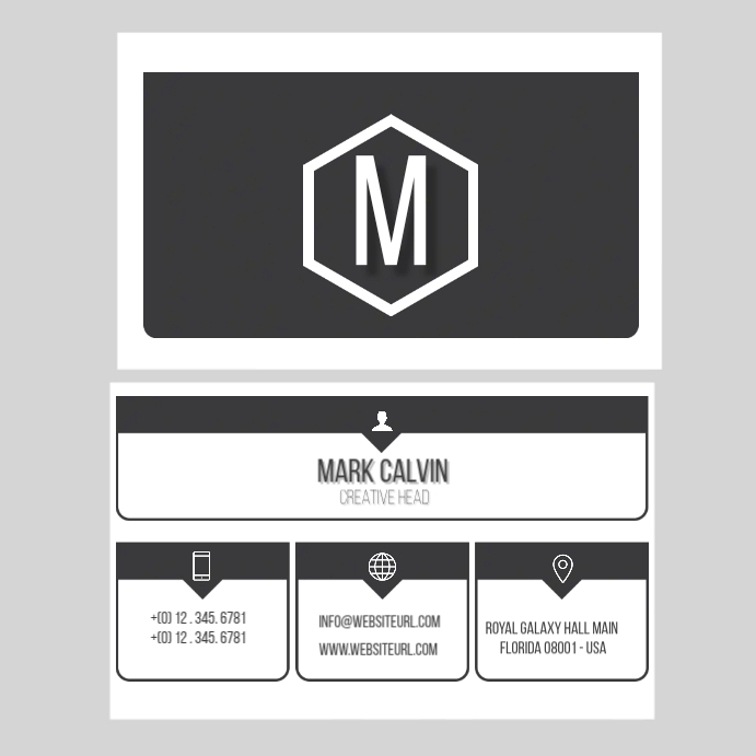 Professional Business Calling Card Template | PosterMyWall