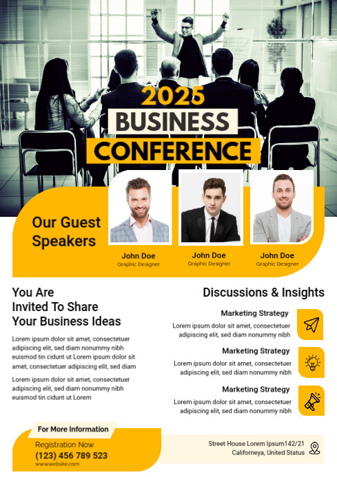 Copy of Professional Business Conference A3 | PosterMyWall