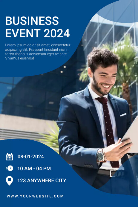 Professional Business Event Poster Template | PosterMyWall