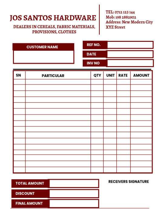 Copy of Professional Business Invoice Receipt Flyer (us Letter ...
