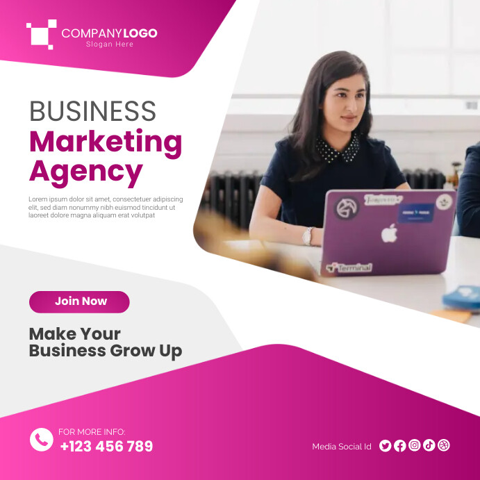 Modèle Professional Business Marketing Agency Insta | PosterMyWall