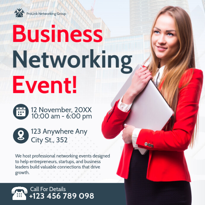Copy of Professional Business Networking Event Flyer Template Instagram ...