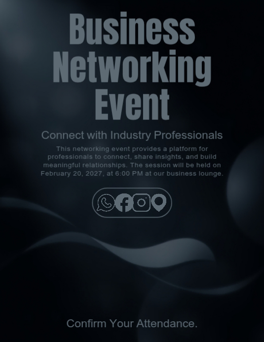 Professional Business Networking Flyer Template | PosterMyWall