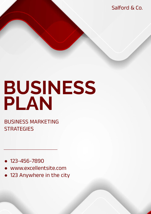 Professional Business Plan A4 Template | PosterMyWall