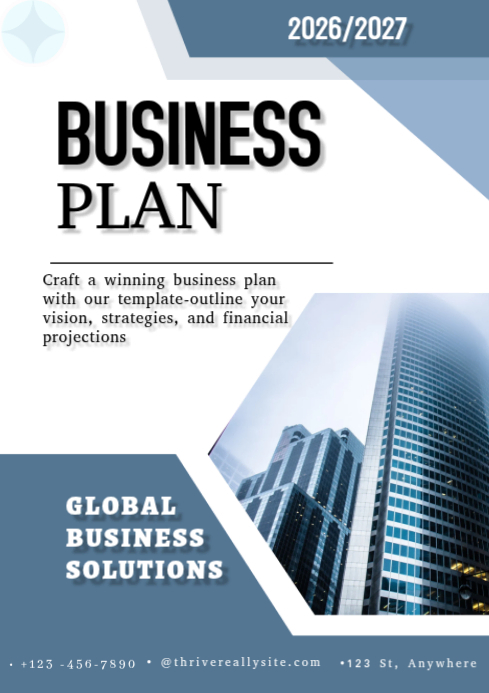 Professional Business Plan Template | PosterMyWall