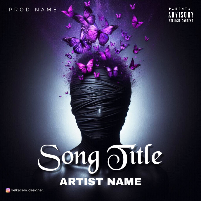 Professional Butterfly Album Cover Template | PosterMyWall