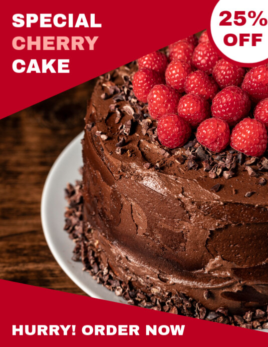 professional cake flyer template | PosterMyWall