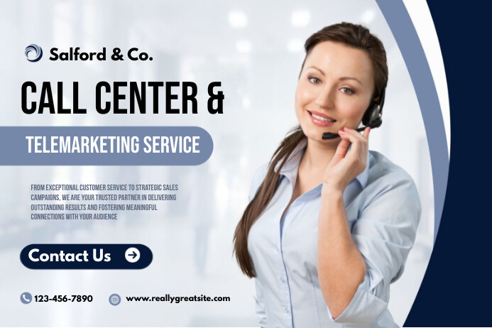 Copy of Professional Call Center Poster | PosterMyWall