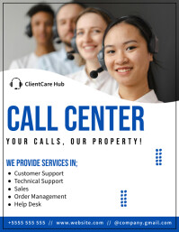 Call Center Flyer Template | PosterMyWall
