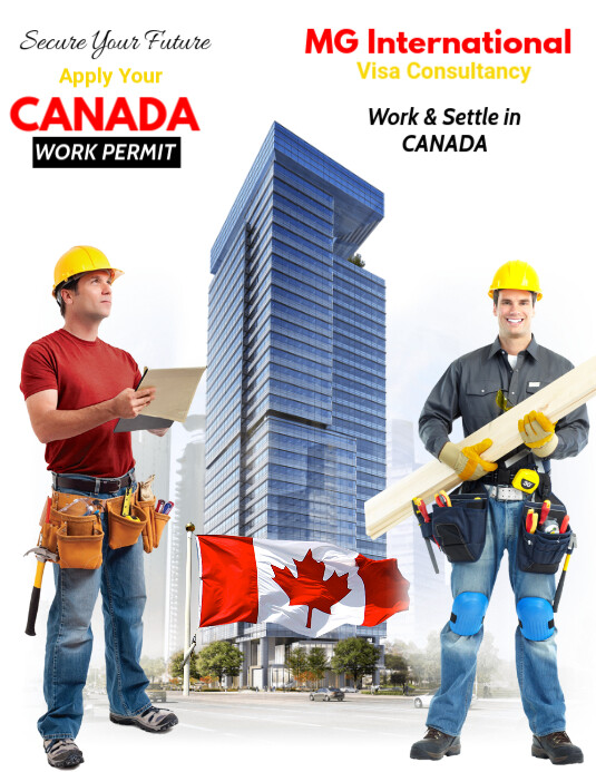 Copy of Professional Canada Work Permit Flyer (us Letter) | PosterMyWall