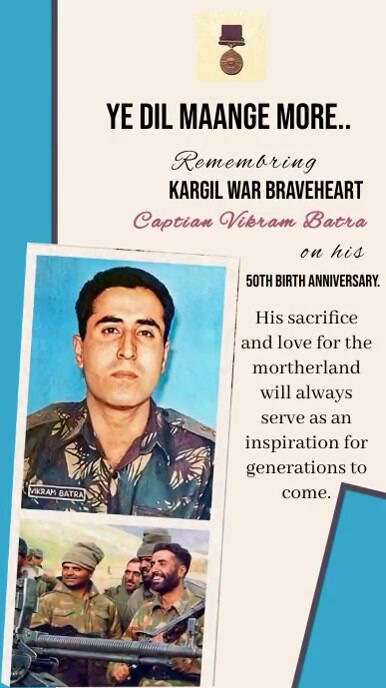 Professional Captain Vikram Batra Instagram S Template | PosterMyWall