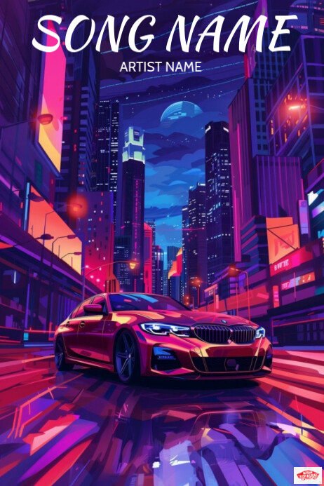 Professional Car Album Art Cover Poster Template | PosterMyWall