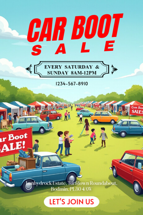 Copy of Professional Car Boot Sale Poster | PosterMyWall