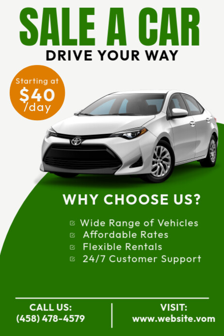 Professional Car Sale Poster Template | PosterMyWall