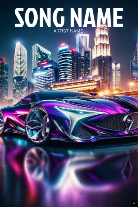 Professional Car Song Alb Poster Template | PosterMyWall