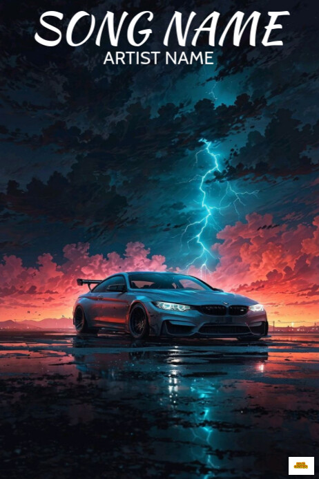 Professional Car Song Album Cover Art Design Poster Template | PosterMyWall