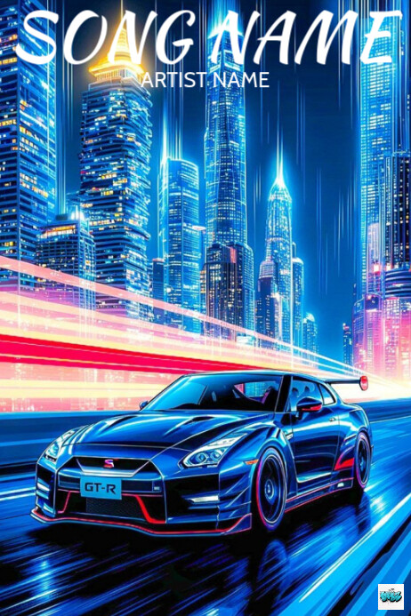 Professional Car Song Album Cover Art Design Poster Template | PosterMyWall