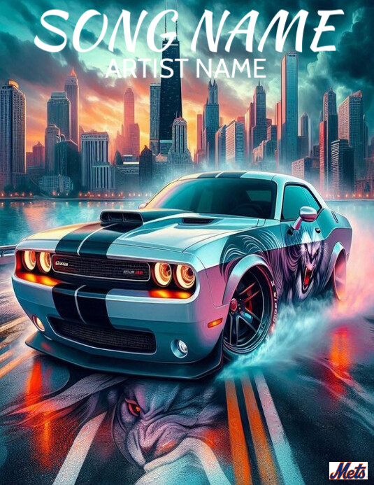 Professional Car Song Album Cover Art Design Flyer (us Letter) Template ...