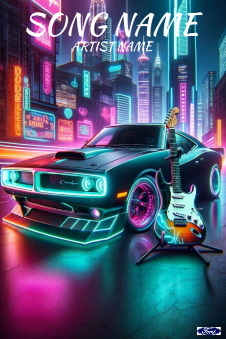 Professional Car Song Album Cover Poster Template | PosterMyWall