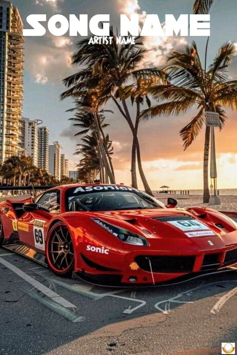 Professional Car Song Album Cover Poster Template | PosterMyWall