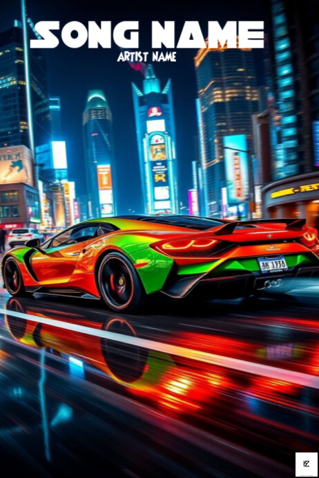 Professional Car Song Album Cover Poster Template | PosterMyWall