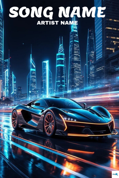 Professional Car Song Album Cover Poster Template | PosterMyWall