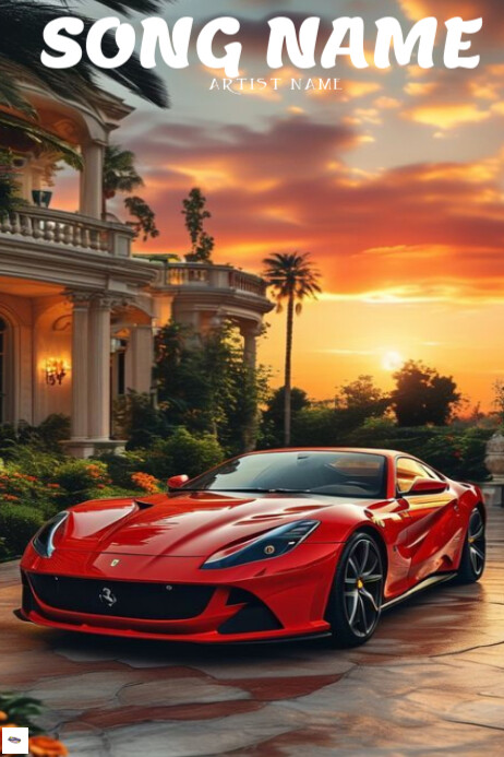 Professional Car Song Album Cover Poster Template | PosterMyWall