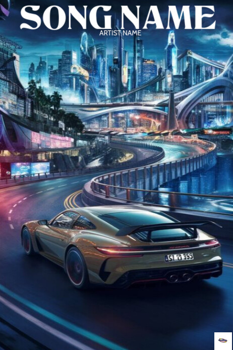 Professional Car Song Album Cover Poster Templat | PosterMyWall