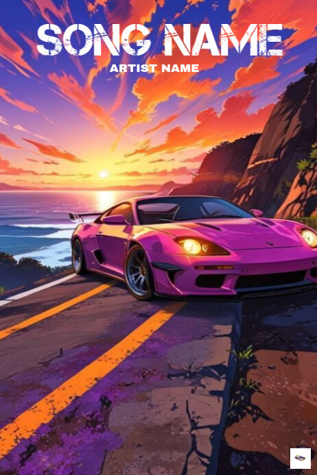 Professional Car Song Album Cover Poster Template | PosterMyWall
