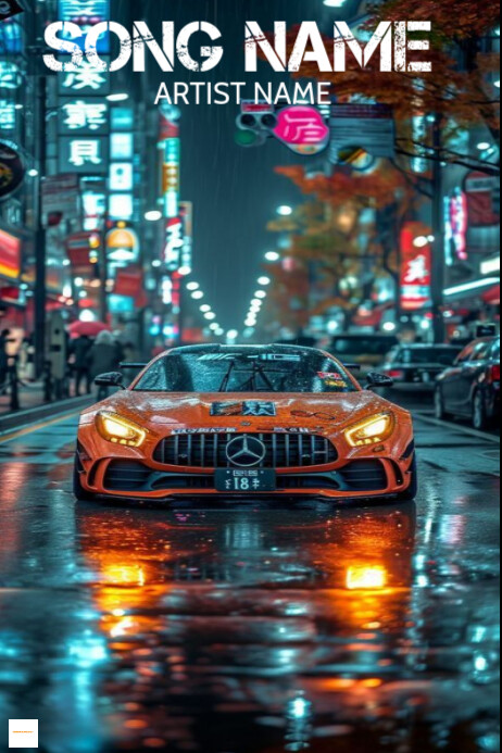 Professional Car Song Album Cover Poster Template | PosterMyWall