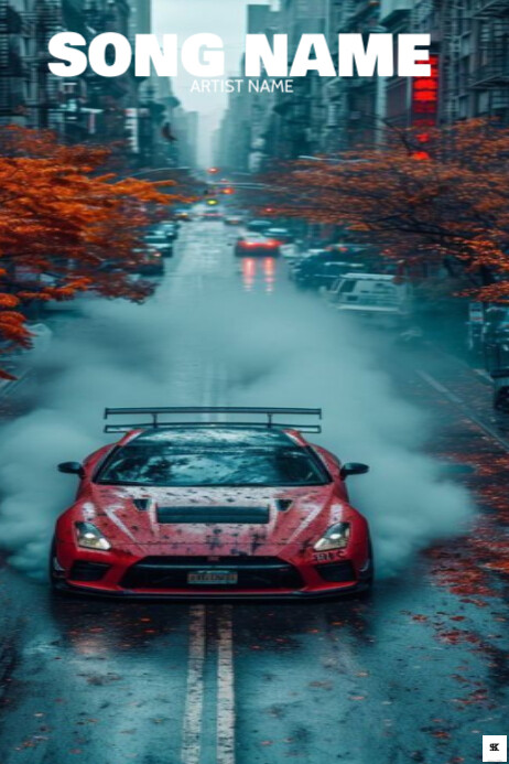 Professional Car Song Album Cover Poster Template | PosterMyWall