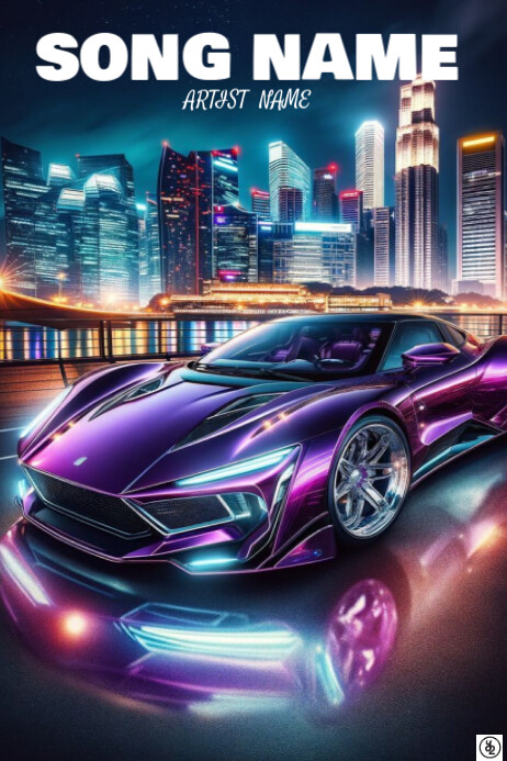 Professional Car Song Album Cover Poster Template | PosterMyWall