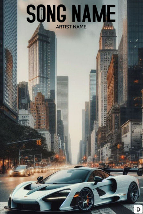 Professional Car Song Album Cover Poster Template | PosterMyWall