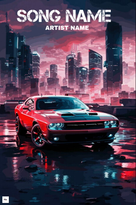 Professional Car Song Album Cover Poster Templat | PosterMyWall