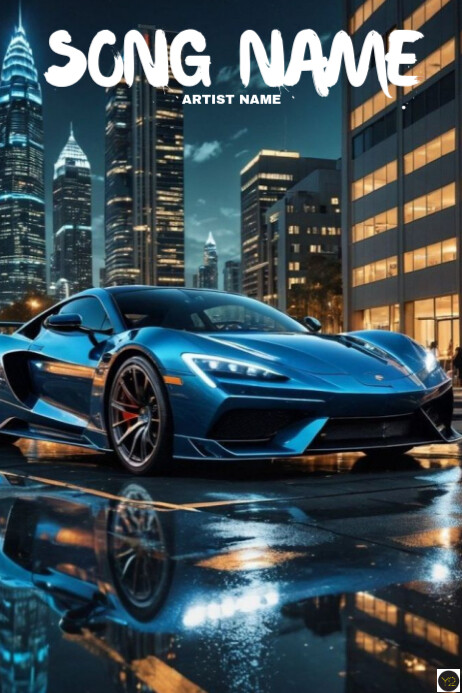 Professional Car Song Album Cover Poster Templat | PosterMyWall