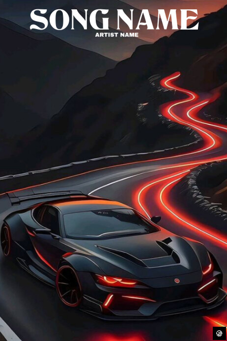 Copy of Professional Car Song Album Cover Poster | PosterMyWall