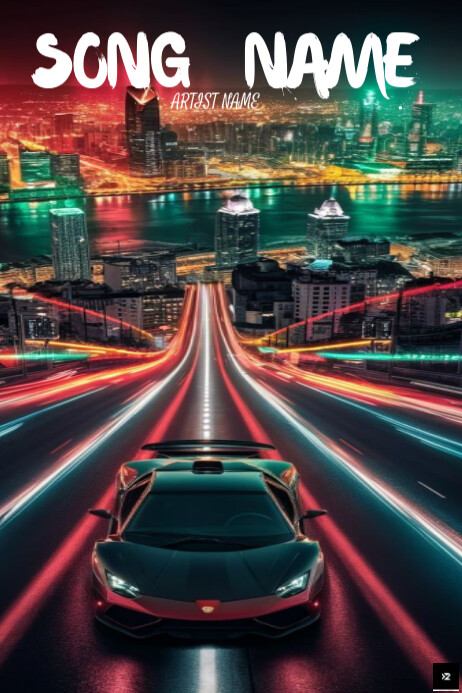 Professional Car Song Album Cover Poster Templat | PosterMyWall