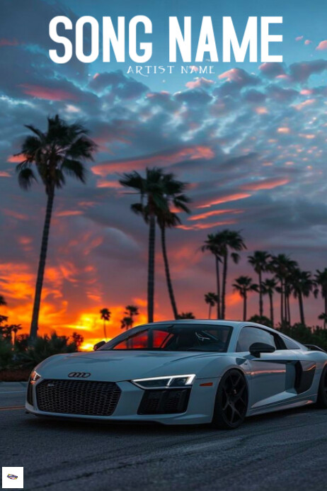 Professional Car Song Album Poster Template | PosterMyWall