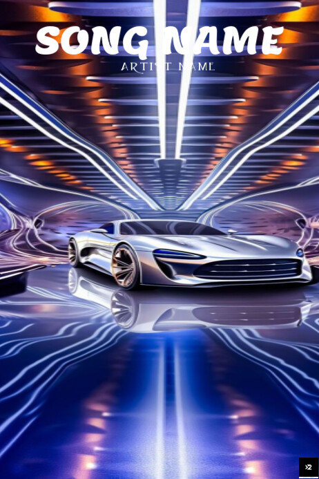 Professional Car Song Poster Template | PosterMyWall