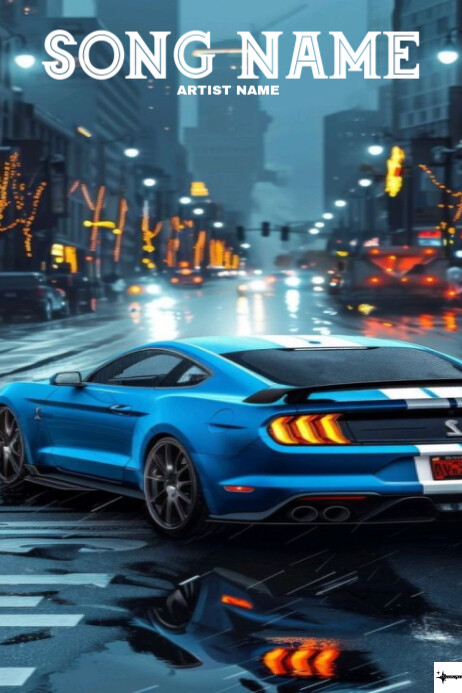 Professional Car Song Poster Template | PosterMyWall