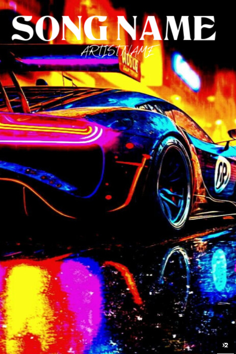 Professional Car Song Poster Template | PosterMyWall