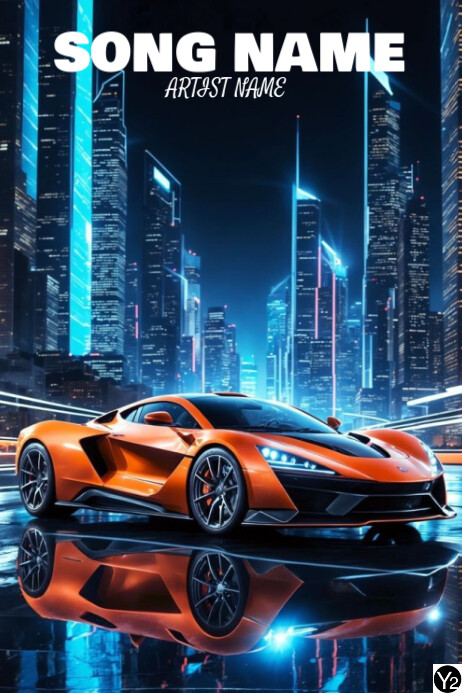 Professional Car Song Poster Template | PosterMyWall