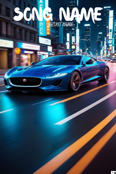 Plantilla de Professional Car Song Poster | PosterMyWall