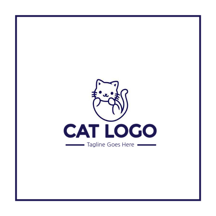 Copy of Professional Cat Logo, Cat Logo, Cute Cat Logo, Cat Logo Design ...