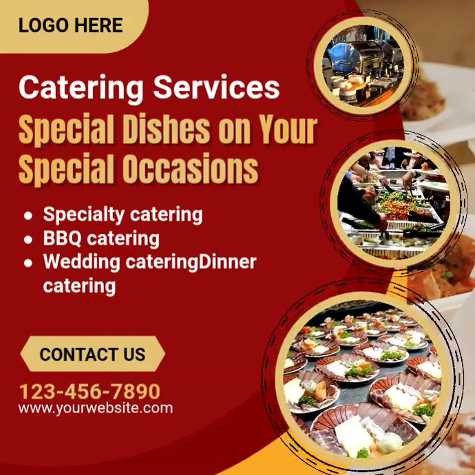 Professional Catering Services Template | PosterMyWall